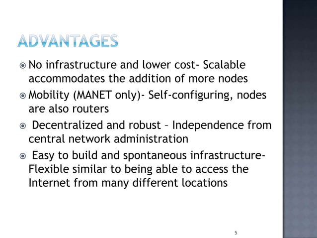 Advantages Of Ad Hoc Sensor Network Driving Application Ppt