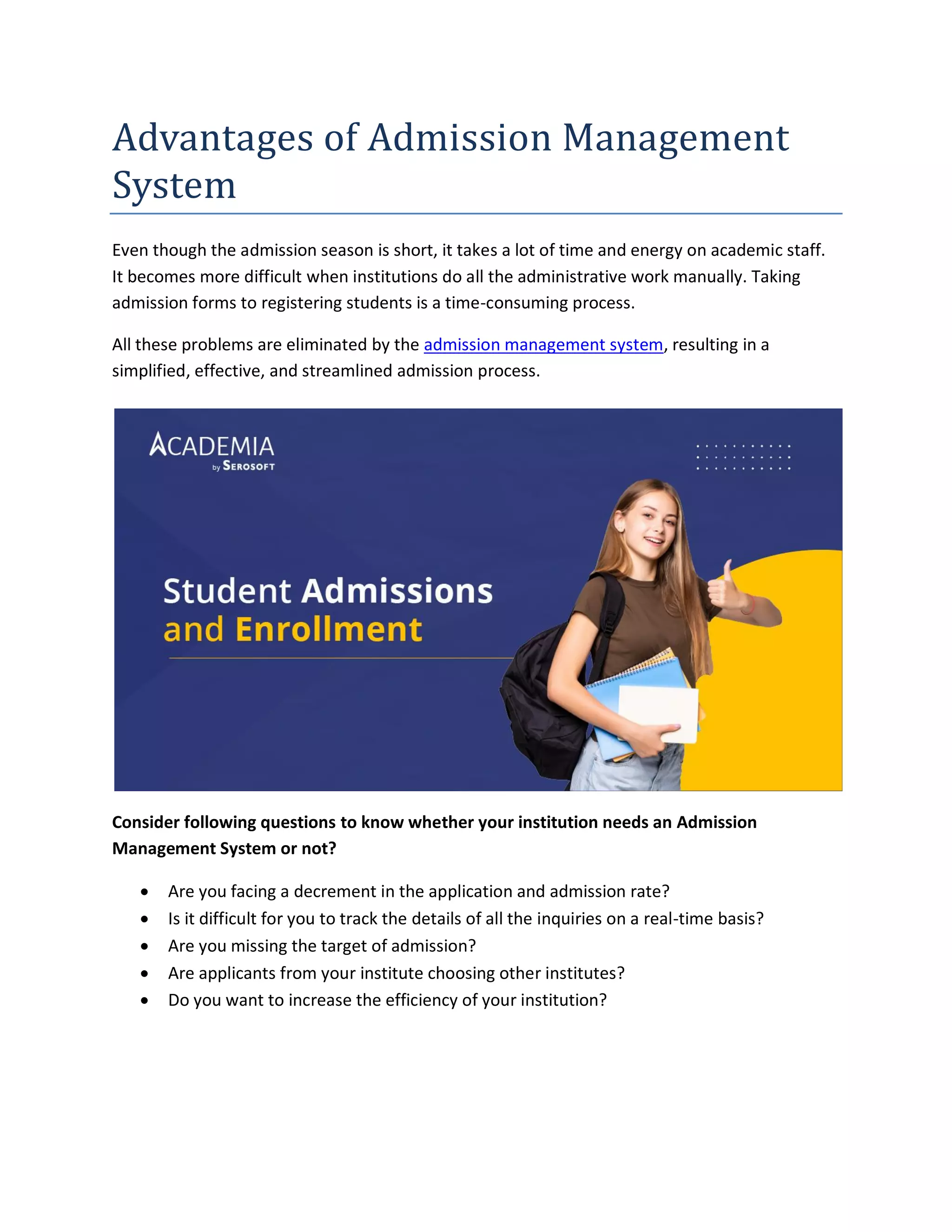 Advantages of Admission Management System.pdf