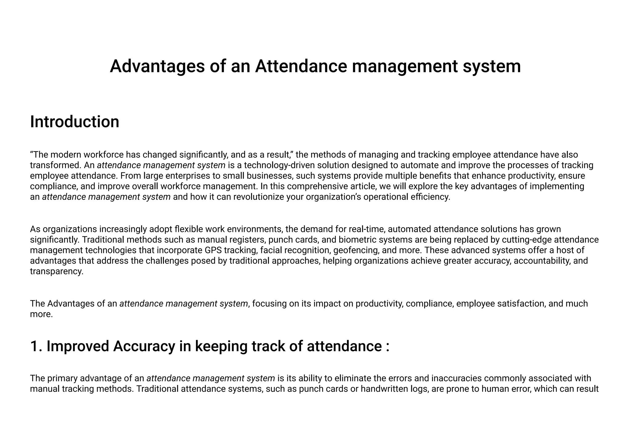 Advantages of an Attendance management system.pdf
