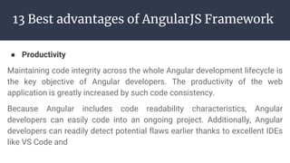 Advantages of AngularJS | PPT