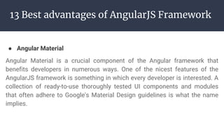 Advantages of AngularJS | PPT