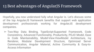 Advantages of AngularJS | PPT