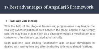 Advantages of AngularJS | PPT