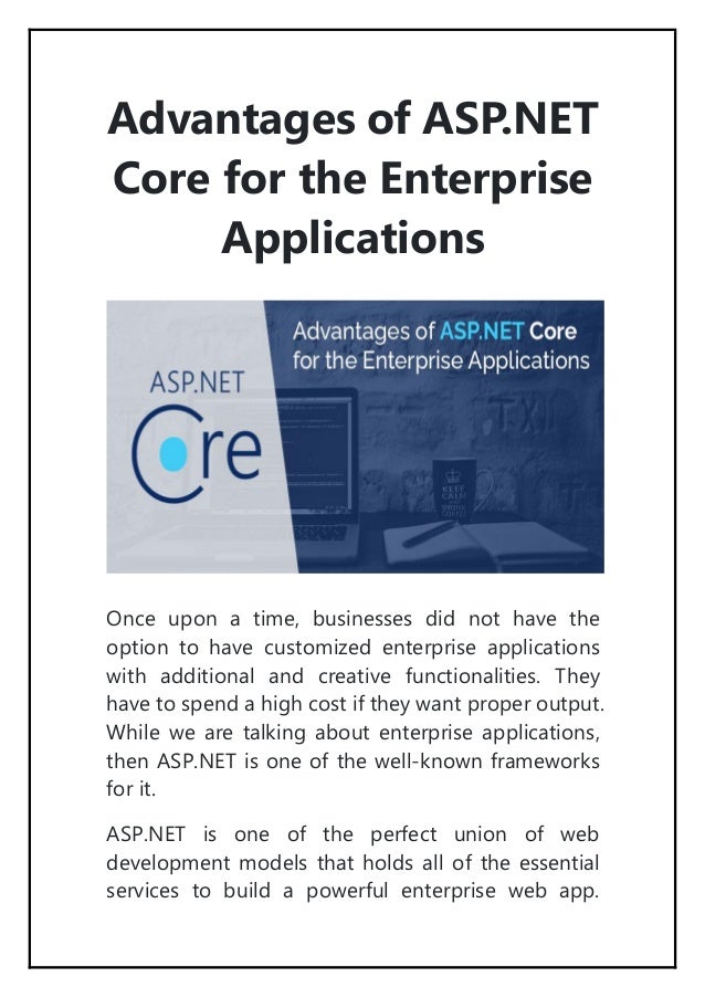 Advantages Of Aspnet Core For The Enterprise Applications