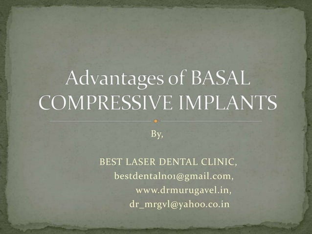 Advantages of basal compressive implants | PPT