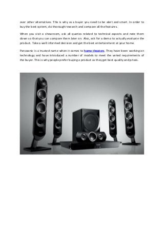 Advantages of blu ray home theater system | PDF