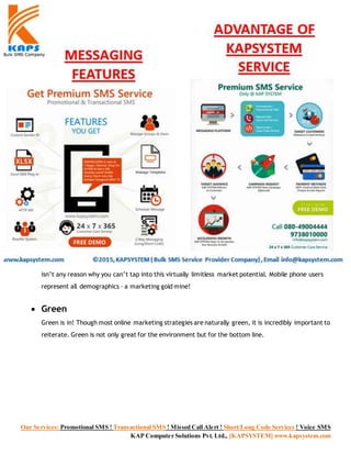 Advantages of Bulk SMS Service | PDF
