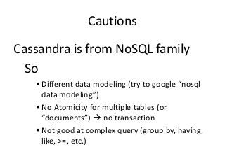 Advantages of Cassandra's masterless architecture | PPTX