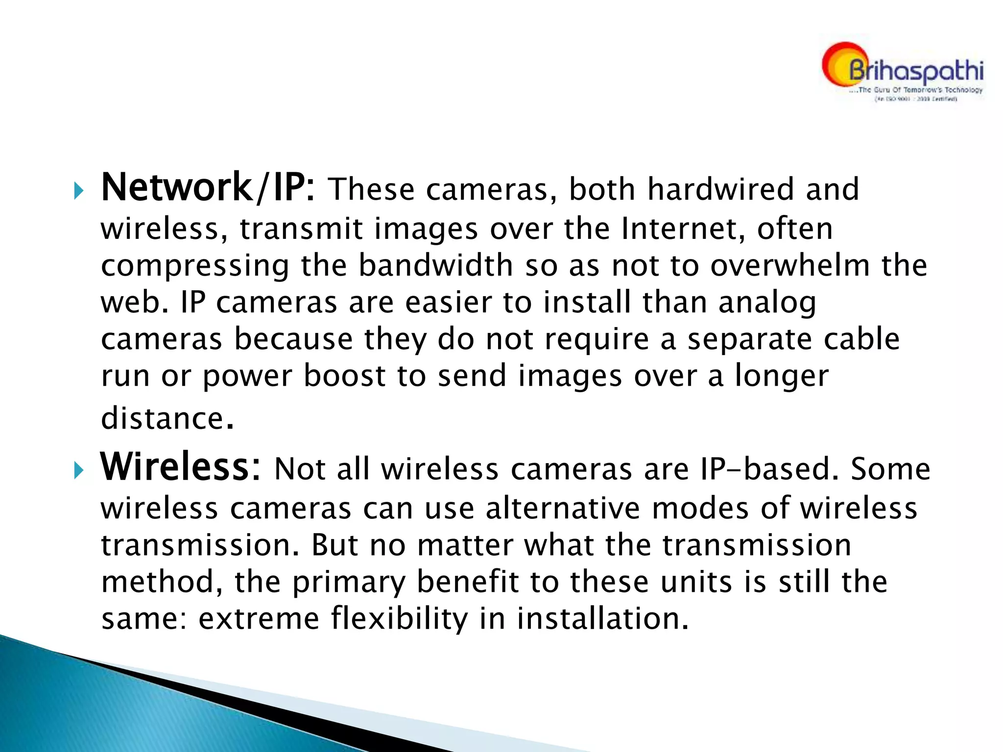 Advantages of cctv camera | PPTX | Cameras and Camcorders | Consumer Electronics