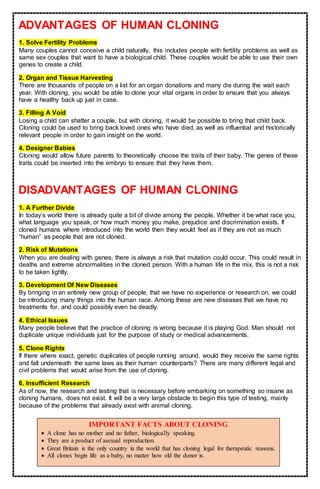 Against Human Cloning