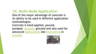 Advantages of concrete | PPTX