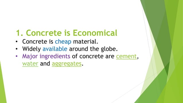 Advantages of concrete | PPT