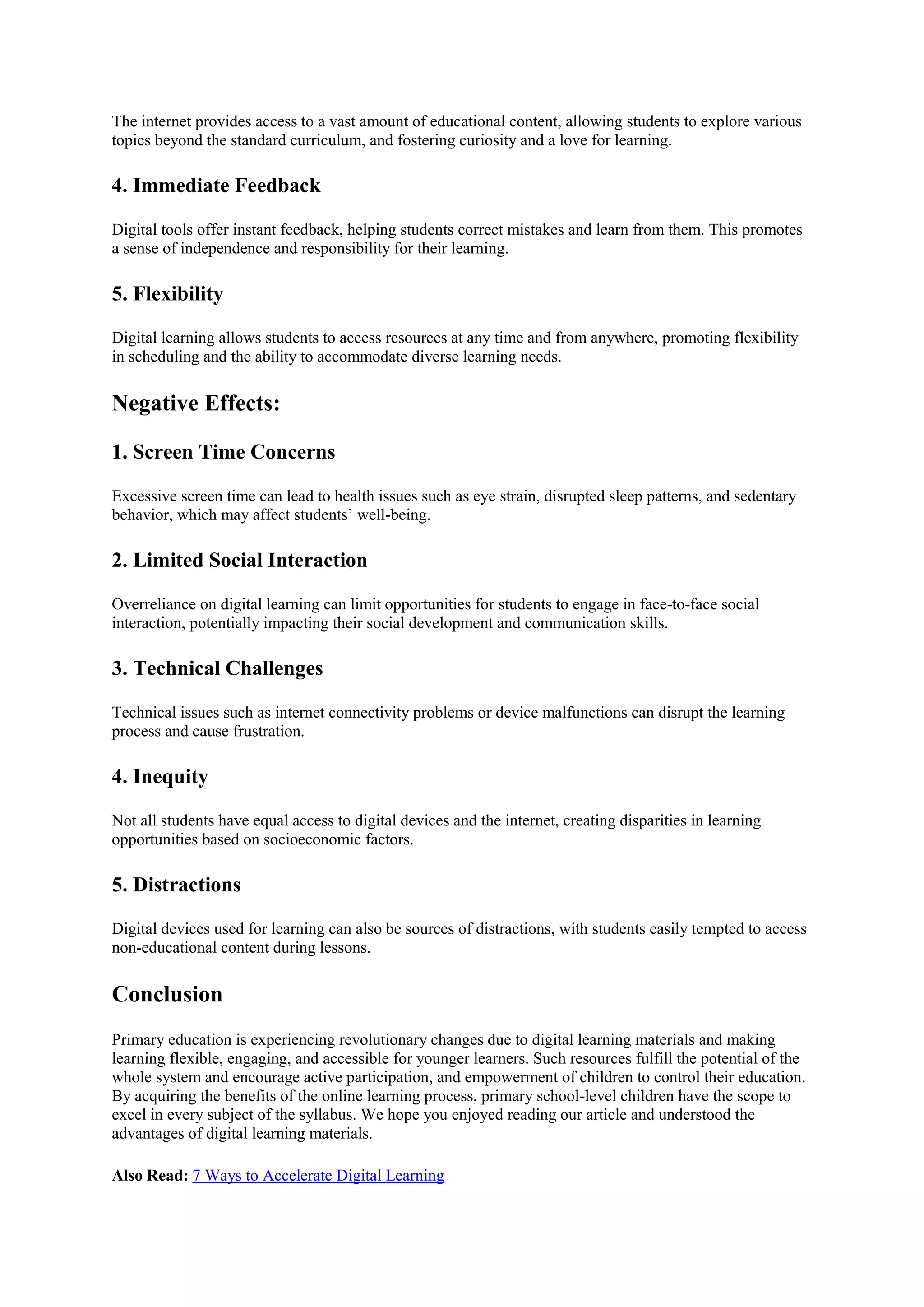 9 Best Advantages of Digital Learning Materials for Primary School ...