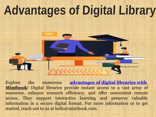 Advantages of Digital Library By Mintbook | PPTX