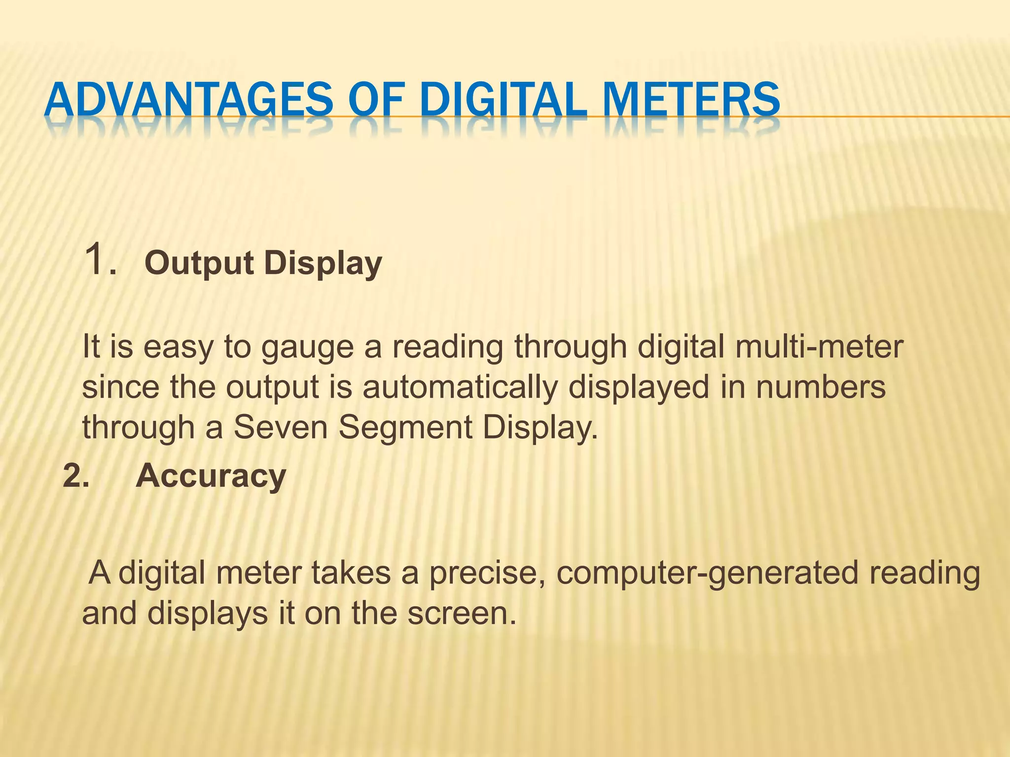Advantages of digital meters over analog meters_Bapi Kumar Das | PPTX