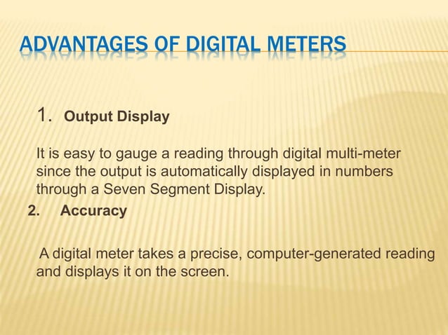 Advantages of digital meters over analog meters_Bapi Kumar Das | PPTX ...