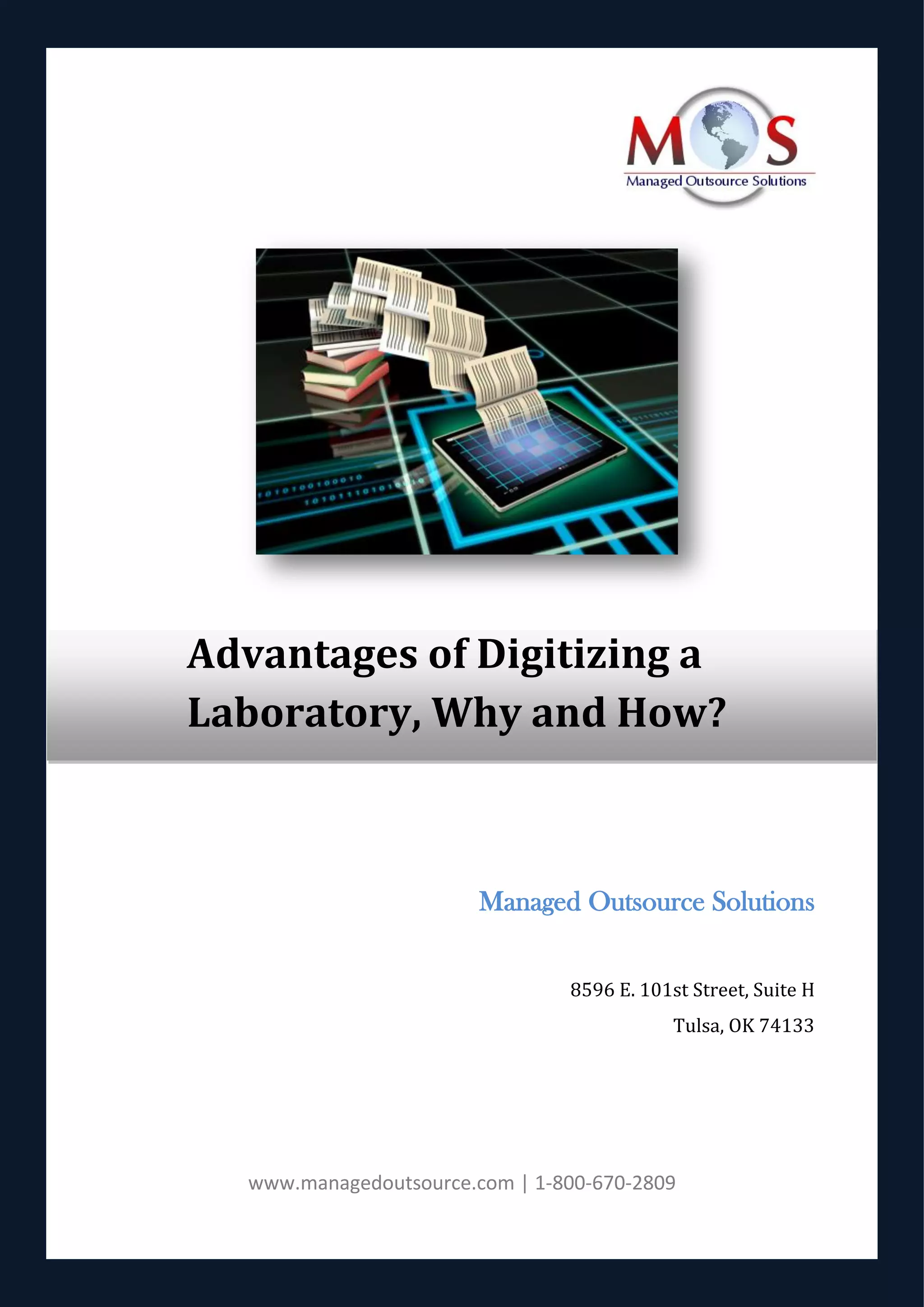 Advantages of Digitizing a Laboratory, Why and How? | PDF
