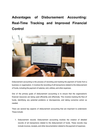 Advantages of Disbursement Accounting_ Real-Time Tracking and Improved ...