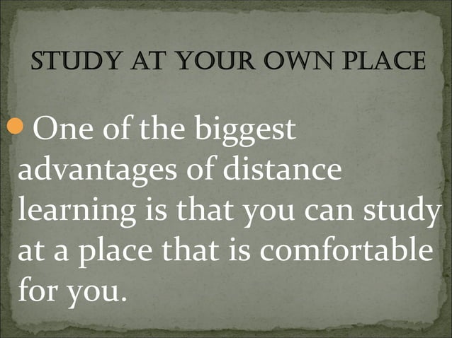 Advantages and disadvantages of distance learning | PPT | Student ...