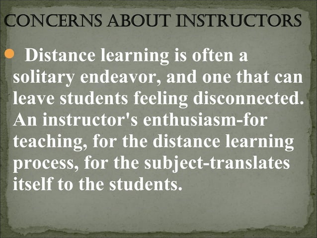 Advantages and disadvantages of distance learning | PPT | Student ...