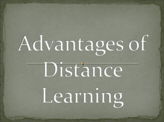 Advantages and disadvantages of distance learning | PPT | Student Financial Aid | Financial ...