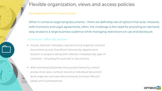 Advantages of econtract +office 365 integrated contract management | PPTX