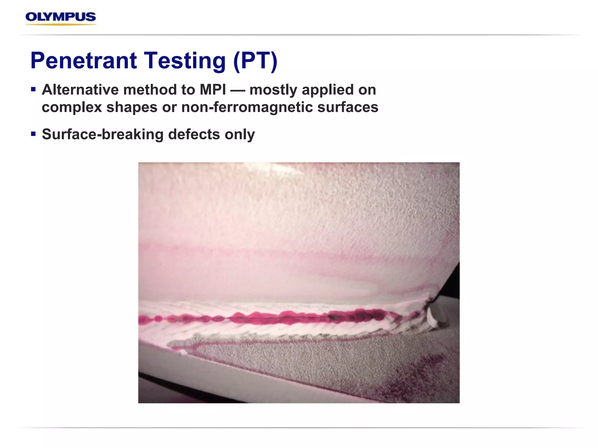 Advantages of Eddy Current Array over Magnetic Particle and Penetrant ...