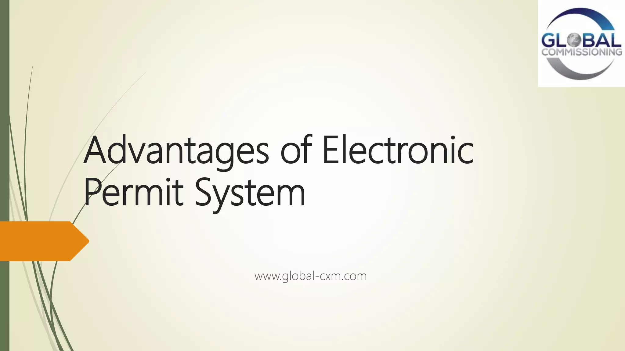 Advantages of Electronic Permit System | PPT