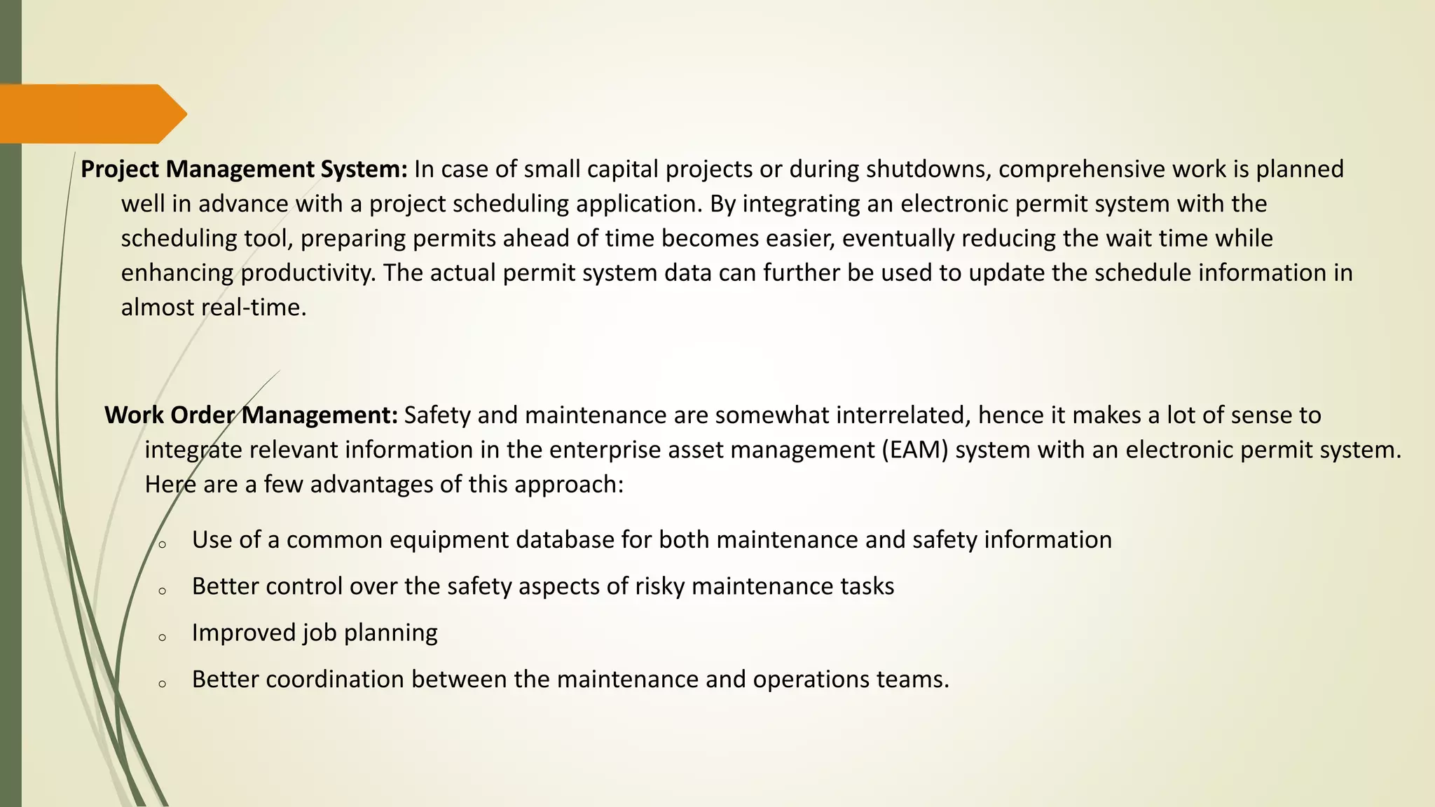 Advantages of Electronic Permit System | PPT