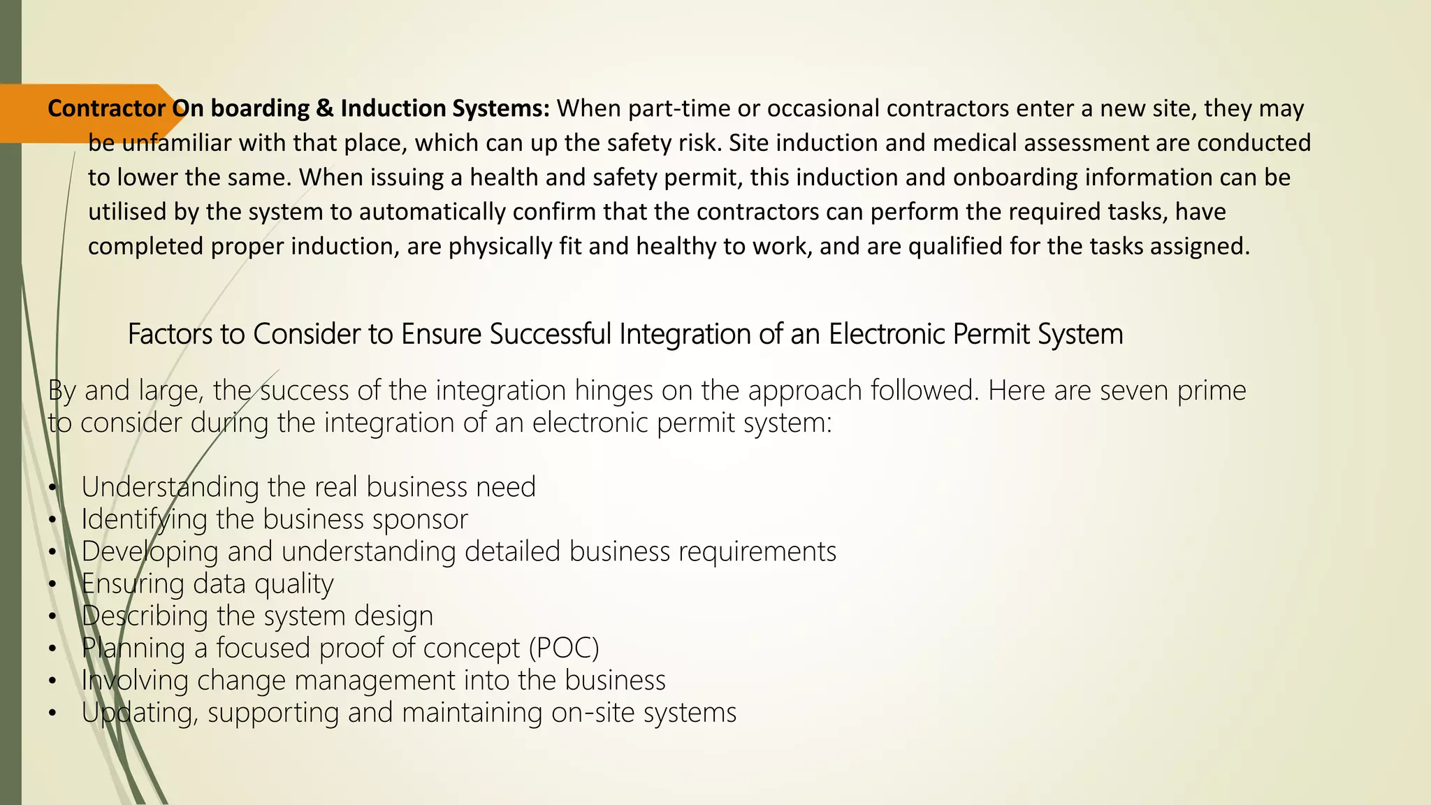 Advantages of Electronic Permit System | PPT