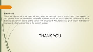 Advantages of Electronic Permit System | PPT