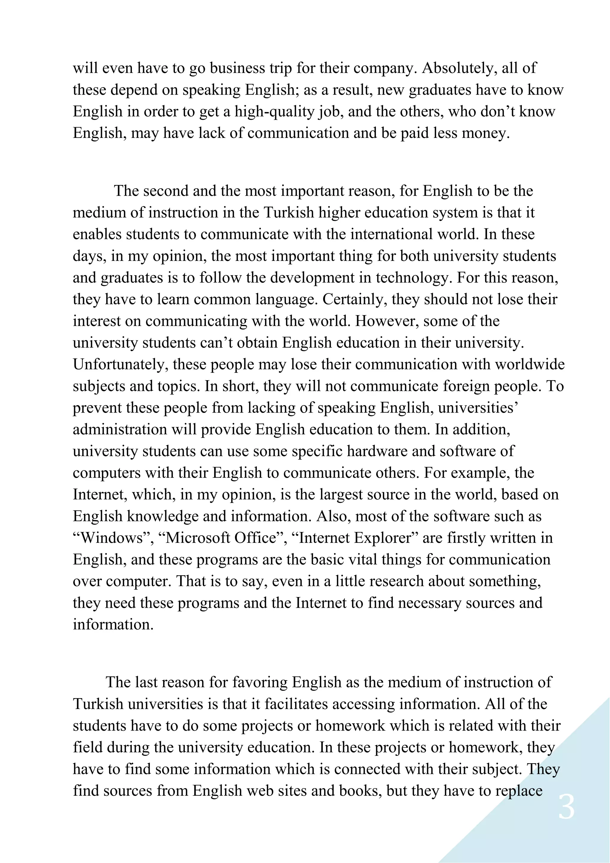 Advantages of english | PDF