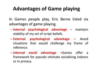 Advantages of game playing | PPTX