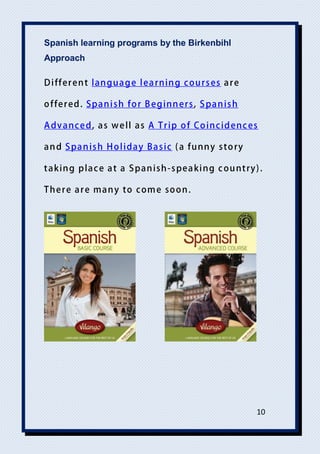 Advantages of learning spanish yourself | PDF