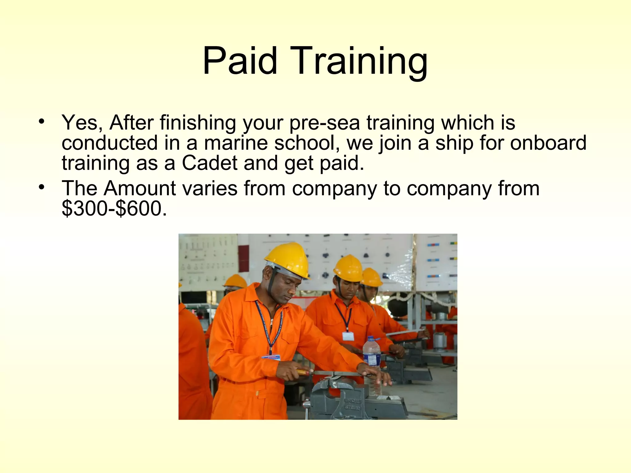 Advantages of merchant navy | PPT