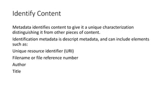 Advantages of metadata | PPT