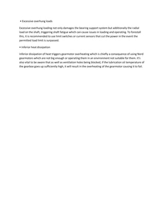 Advantages of nord gear motor | PDF