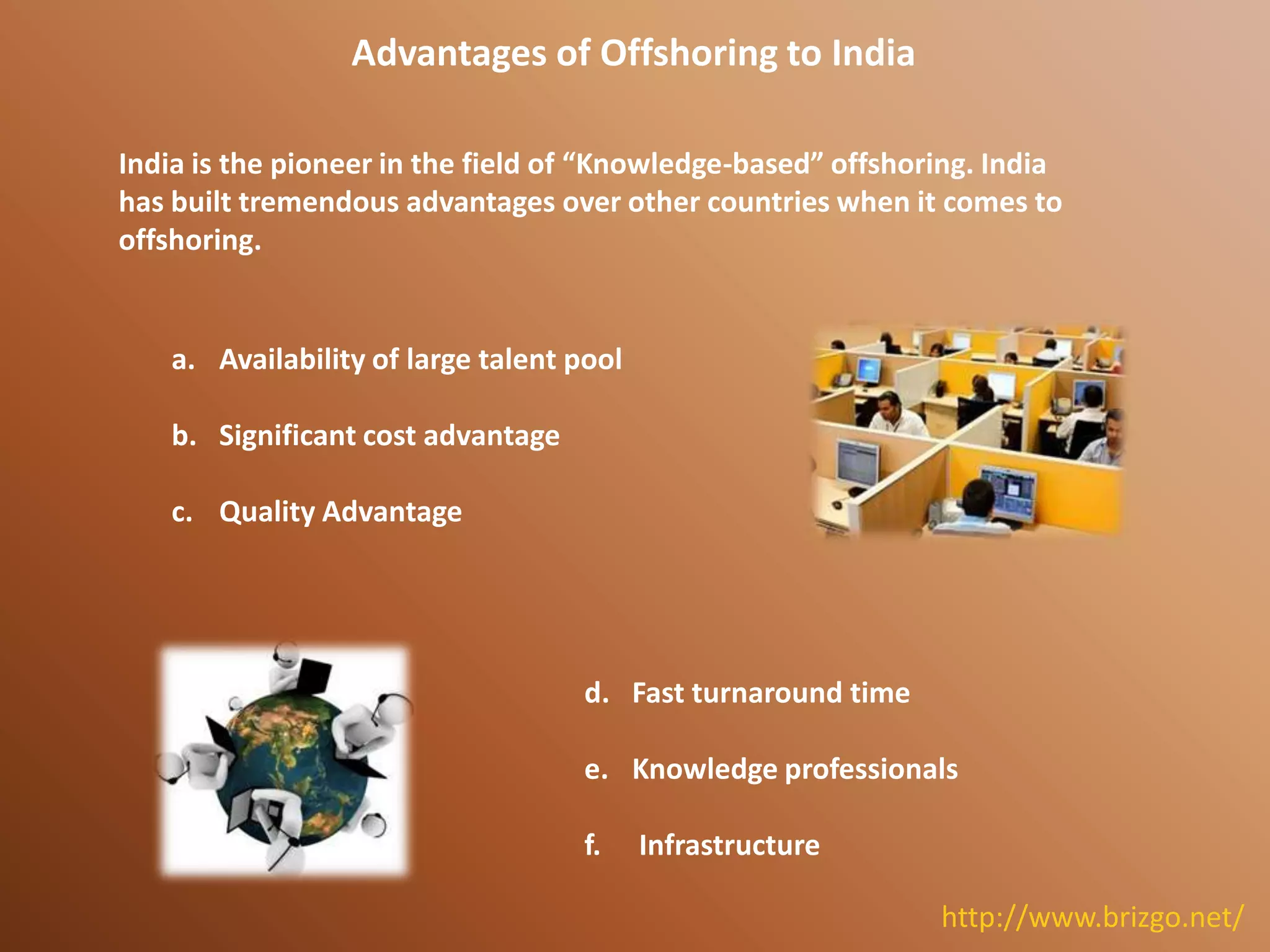 Advantages of offshoring to india | PPTX