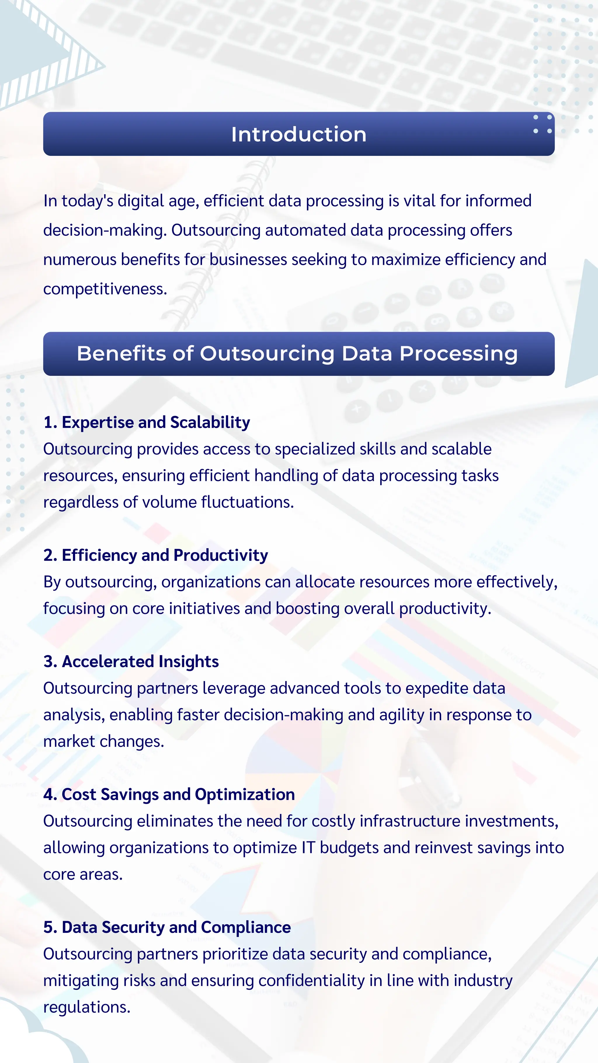 Advantages of Outsourcing Data Processing | PDF | Business Utilities | Business