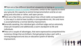 Advantages of personality development | PPTX
