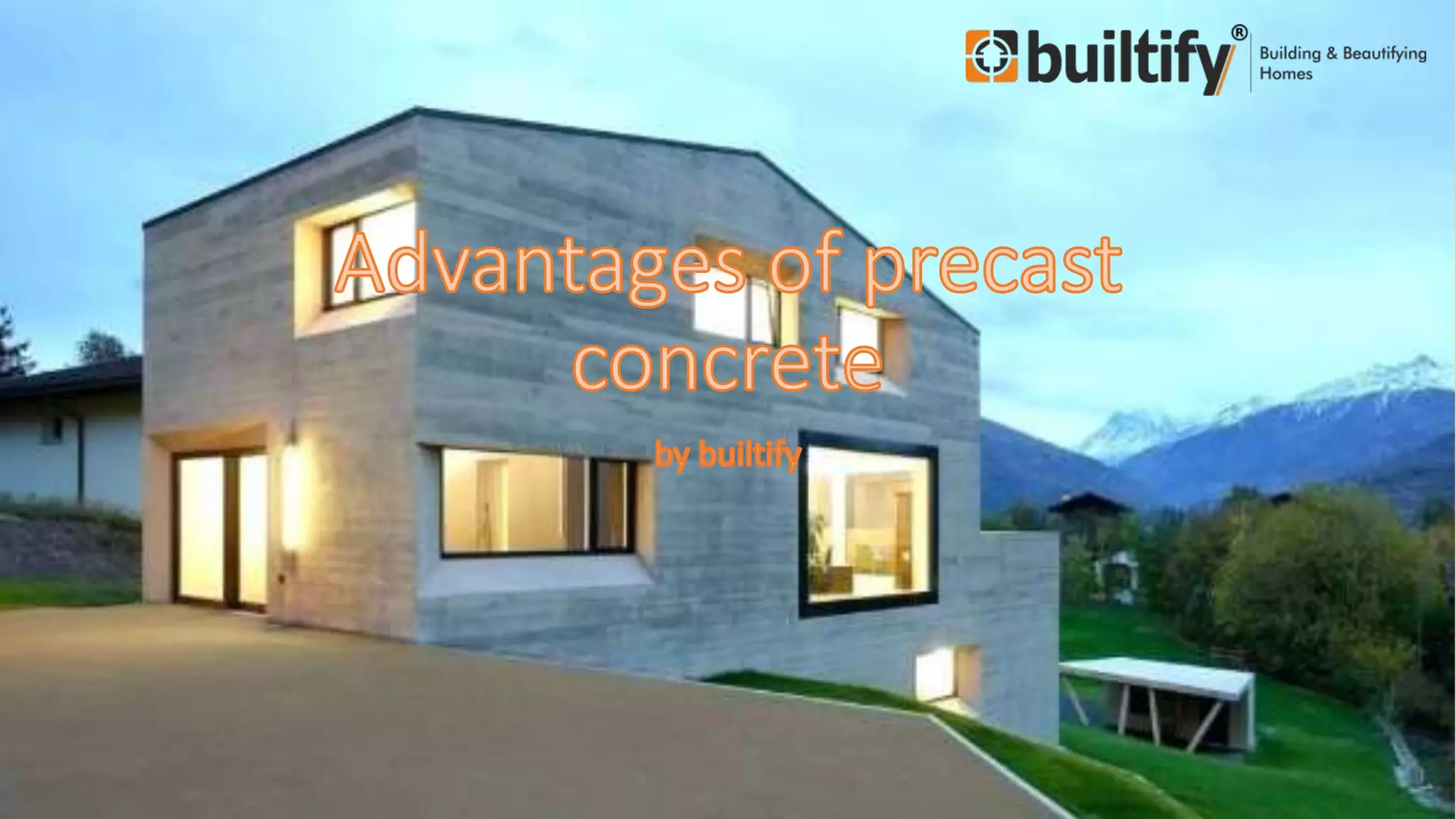 Advantages of precast concrete | PPTX