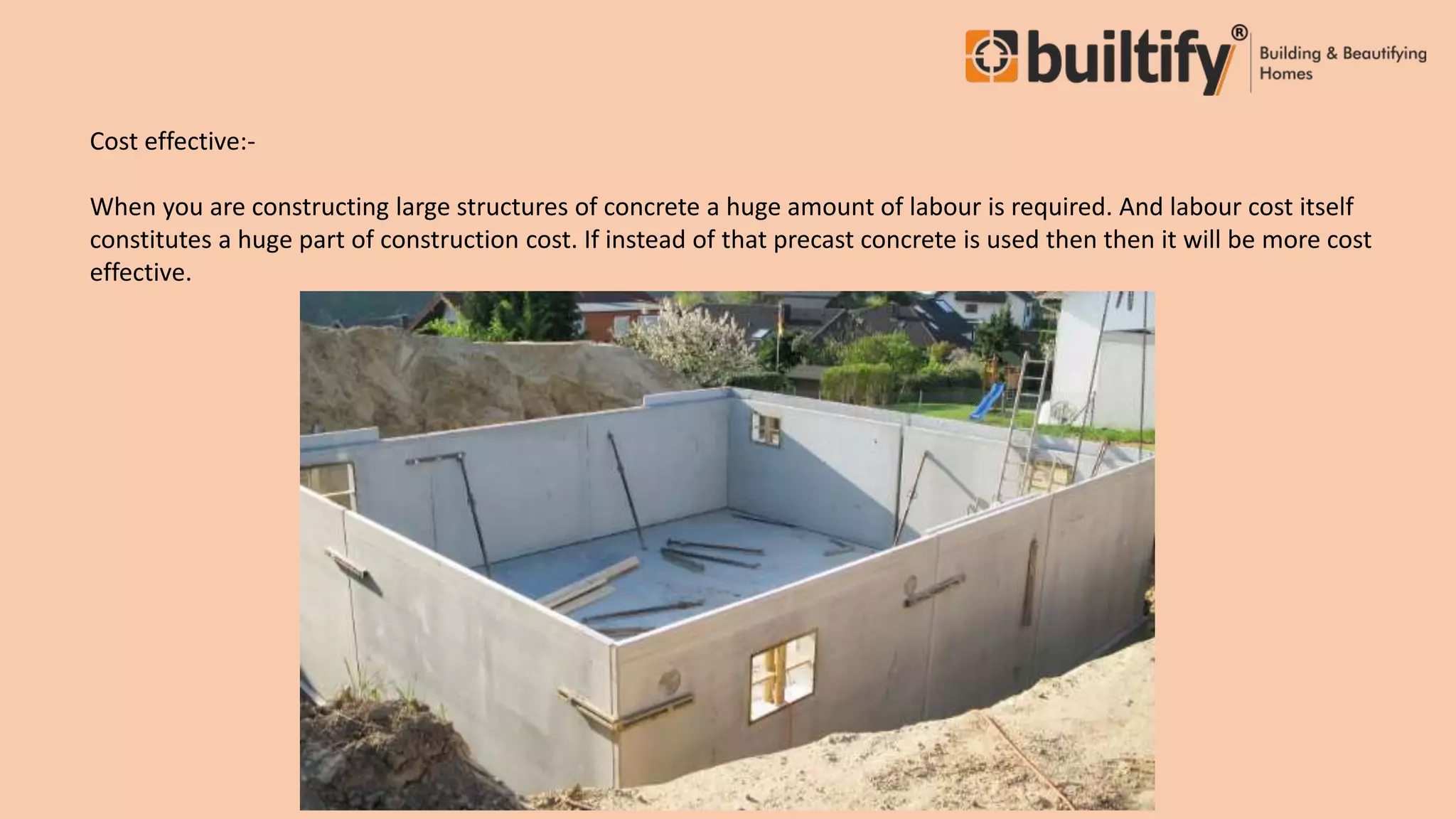 Advantages of precast concrete | PPTX