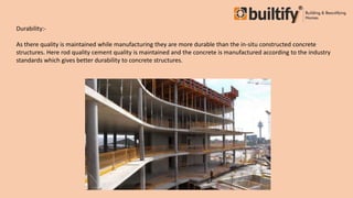 Advantages of precast concrete | PPTX