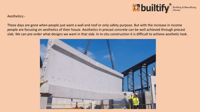 Advantages of precast concrete | PPTX