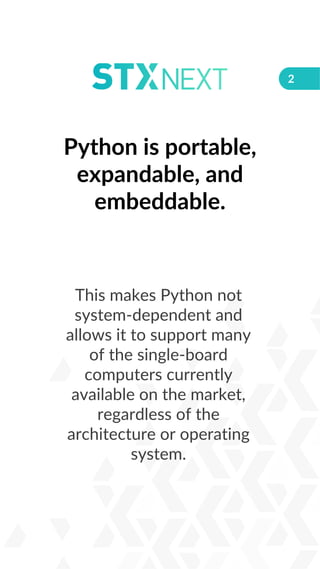 Advantages of python for the internet of things | PDF
