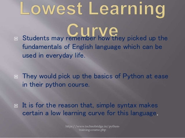 Advantages of python in web development explained in a python training