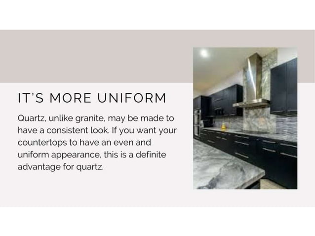 Advantages of Quartz Countertops Over Granite | PPT