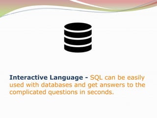 Advantages of SQL | PPT