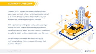 Automate your taxi dispatch business with yelowsoft | PDF | Logistics | Business