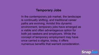 Advantages of Temporary Jobs........pptx